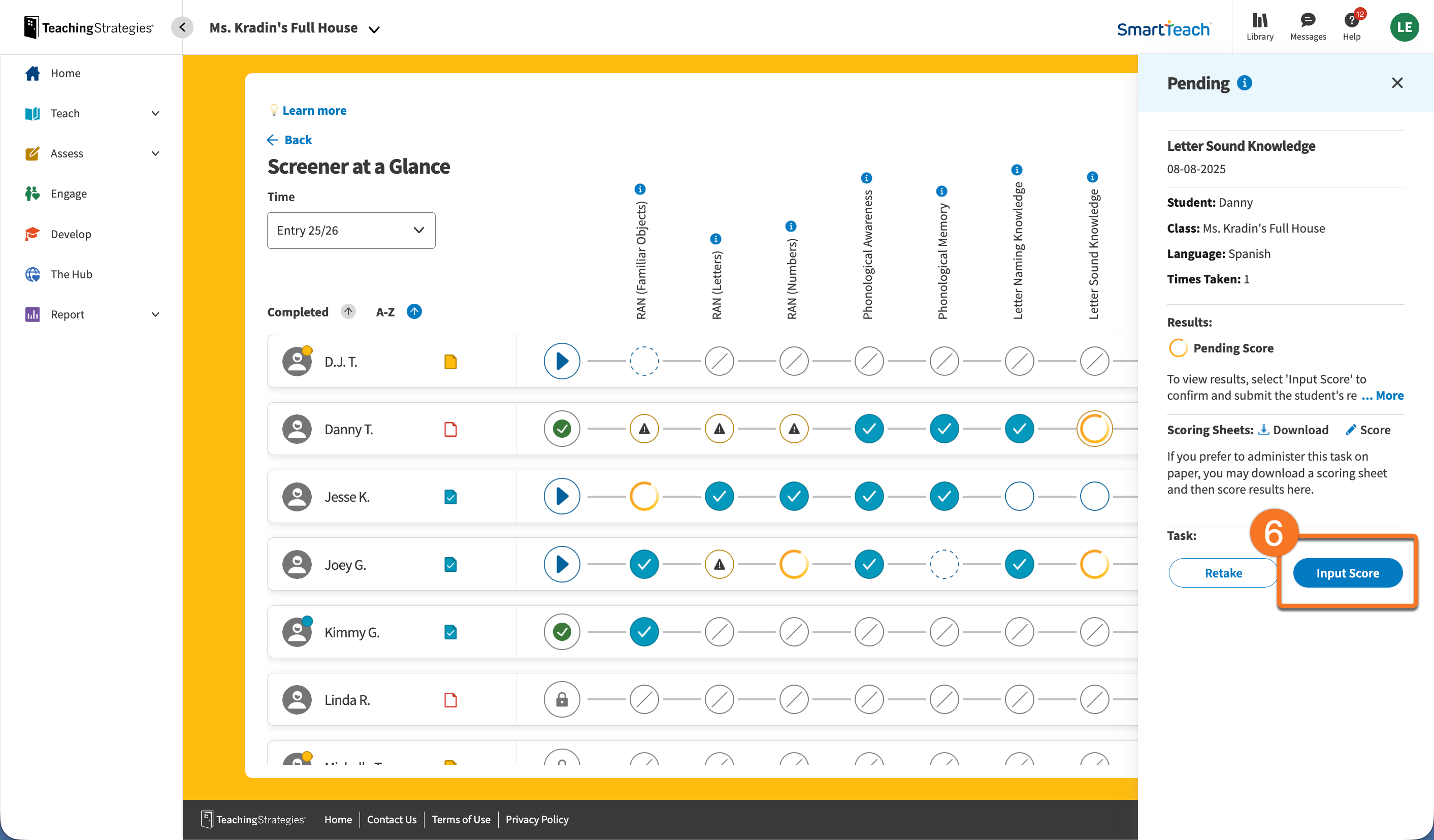 How to Administer the Literacy Screener using SmartTeach
