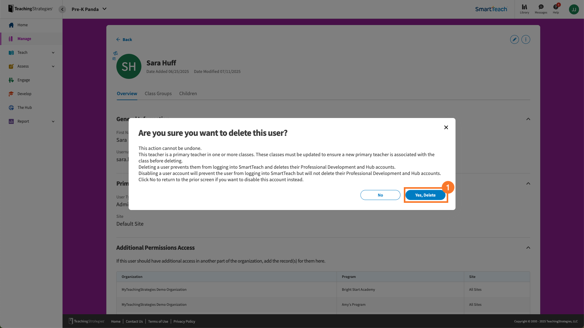Managing Users in SmartTeach®